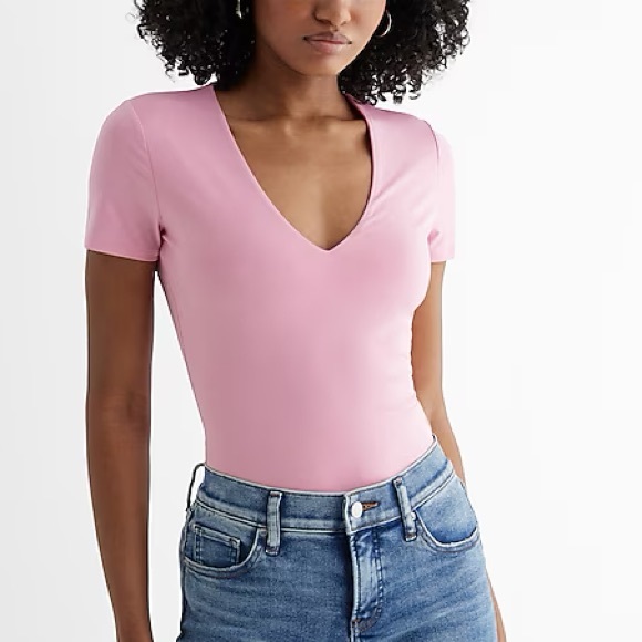 Express | Tops | New Express Body Contour Compression Vneck Short ...